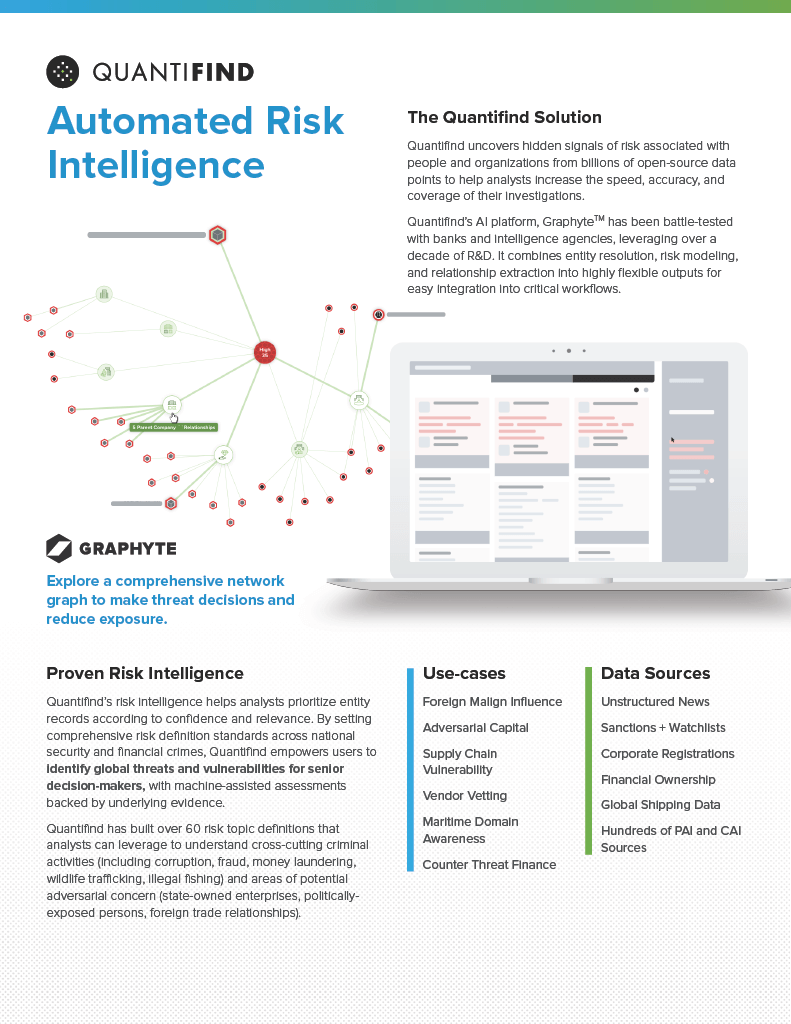 Quantifind Capability Statement for Government • Resources